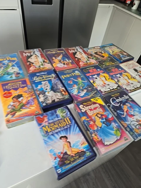15 X DISNEY Blue Box Bundle - VHS Classics - Lion King Robin Hood Petes ...