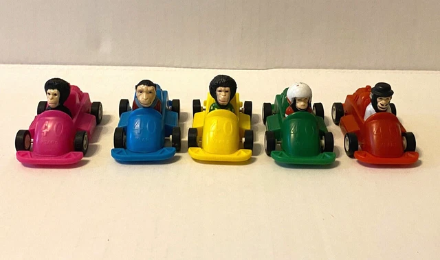 VINTAGE PG TIPS 40 Year Anniversary Racing Car monkeys x5 - Unboxed £11 ...