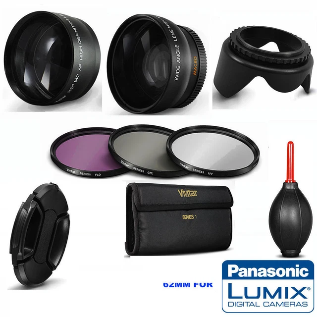 Wide Angle Lens For Panasonic Lumix FZ18 0.43x Wide Angle Conversion ...