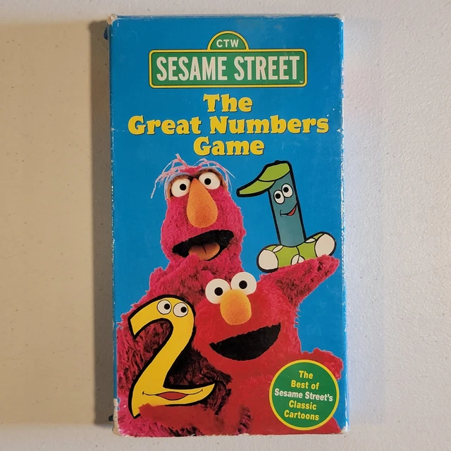 SESAME STREET - The Great Numbers Game VHS 1998 FAMILY CHILDREN'S RETRO ...