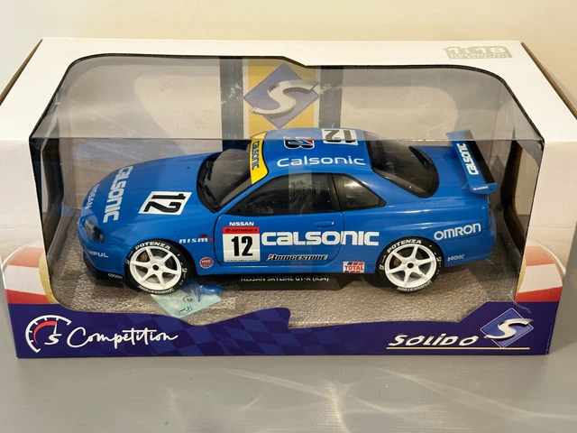 SOLIDO 1:18 NISSAN Gt-R R34 Streetfighter Calsonic Tribute 2000 ...