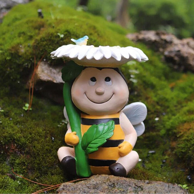 STATUE DE JARDIN d'abeilles, mangeoire à fleurs et à oiseaux, ornement EUR 42,59 - PicClick FR