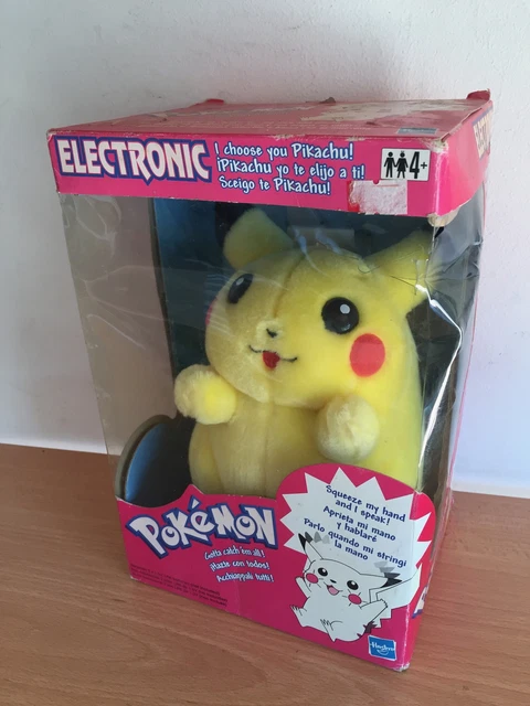 HASBRO POKEMON ELECTRONIC TALKING PIKACHU CHOOSE YOU Plush 8" Doll MIB ...