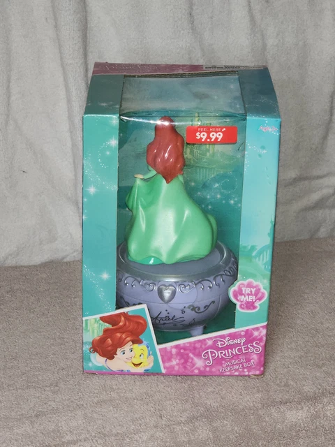 DISNEY PRINCESS ARIEL MUSICAL KEEPSAKE BOX THE LITTLE MERMAID Battery ...