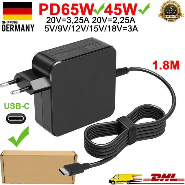USB-C TYP-C 65W 45W Netzteil Ladegerät für Asus Chromebook ZenBook ...