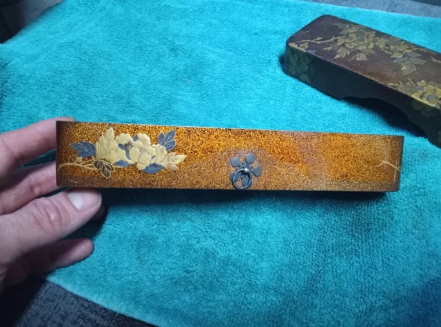 ANTIQUE JAPANESE LACQUERED Lidded Box c1900 £89.10 - PicClick UK