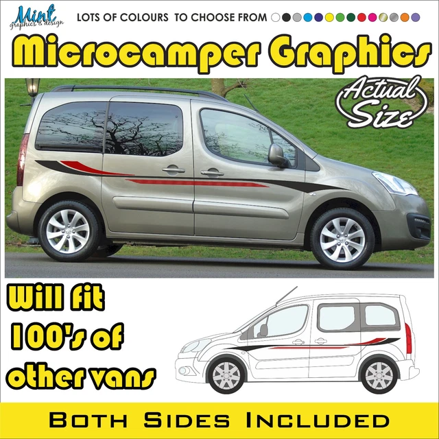 CITROEN BERLINGO MICROCAMPER Motorhome Camper Decals Stickers Vinyl ...
