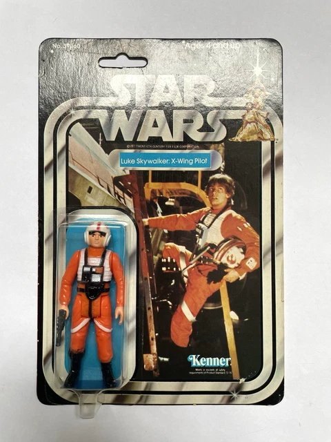VINTAGE STAR WARS 20-Back Luke Skywalker X-wing Pilot Mint On Card MOC ...