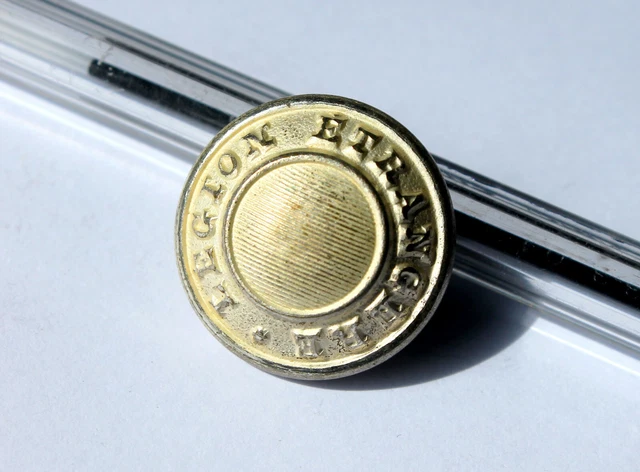 RARE BOUTON / BUTTON ANCIEN - MILITAIRE - LEGION ETRANGERE - ARGENTÉ ...