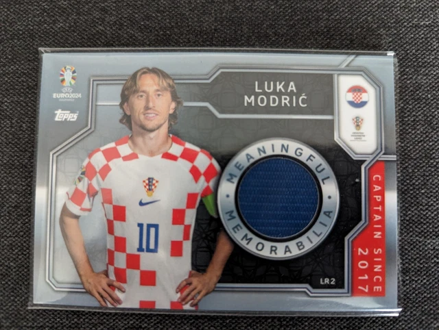 TOPPS EURO 2024 Match Attax Luka Modric meaningful memorabila relic ...