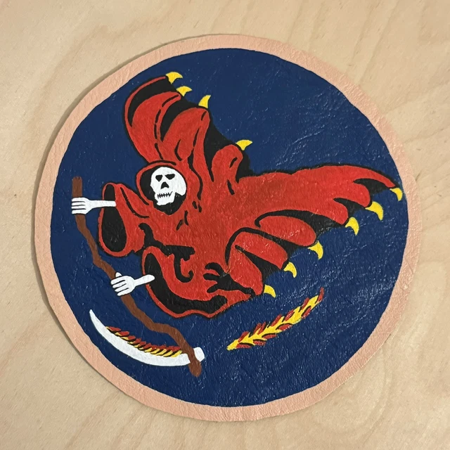 USAAF WW2 Leather Squadron Patch 423rd BS 306th BG Hand Painted £31.87 ...