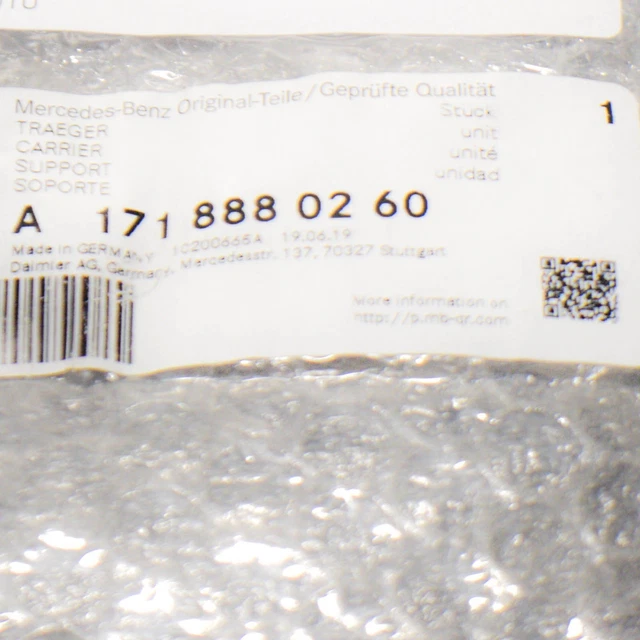 MERCEDES-BENZ SLK R171 Radiator Grille A1718880260 NEW GENUINE £226.22 ...