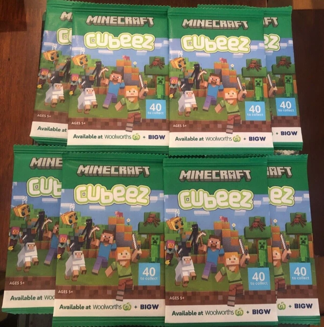 10 X WOOLWORTHS Minecraft Cubeez Unopened Packs 2025 $5.50 - PicClick AU