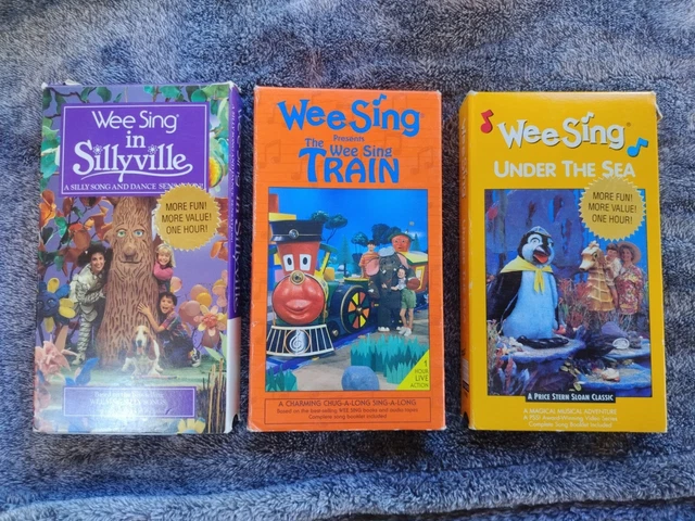 LOT OF 3 Vintage Wee Sing VHS RARE Under The Sea Sillyville Train £19. ...