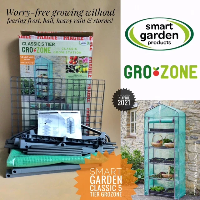 SMART GARDEN CLASSIC 5 Tier Gro-Zone growhouse grow station mini ...