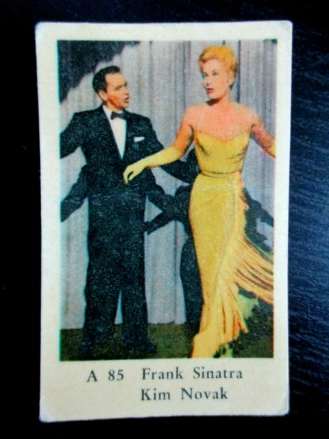 FRANK SINATRA AND KIM NOVAK DUTCH TRADING CARD #A85,1950s, SCARCE £68. ...