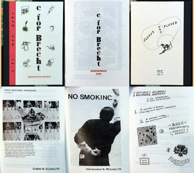 C POUR BRECHT GEORGE BRECHT 1ère édition HC Redfoxpress collage art ...