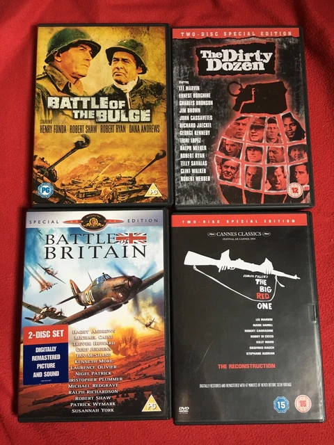 WWII DVD BUNDLE Battle Of Britain Bulge Dirty Dozen Big Red One Thin ...