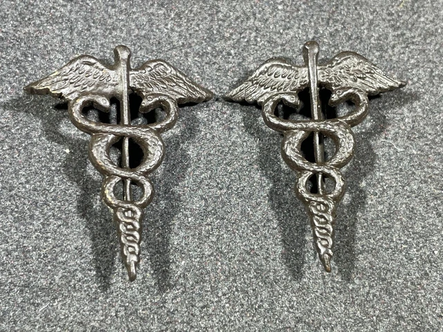 WW1 WWI US Army Military Medical Corps Collar Pin Insignia Unissued ...