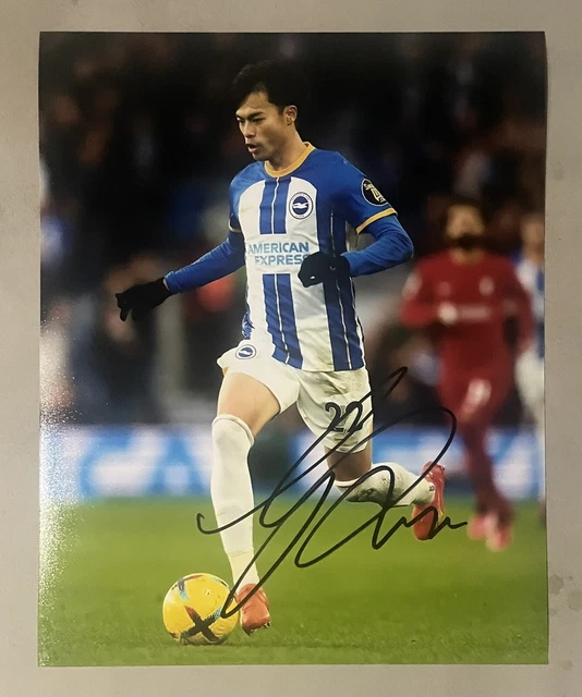 KAORU MITOMA HAND signed 10x8 Brighton & Hove Albion FC Photo - Japan £ ...
