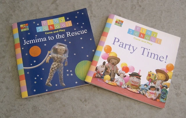 PLAY SCHOOL COME and Play Book Bundle x2 PARTY TIME & JEMIMA TO THE ...