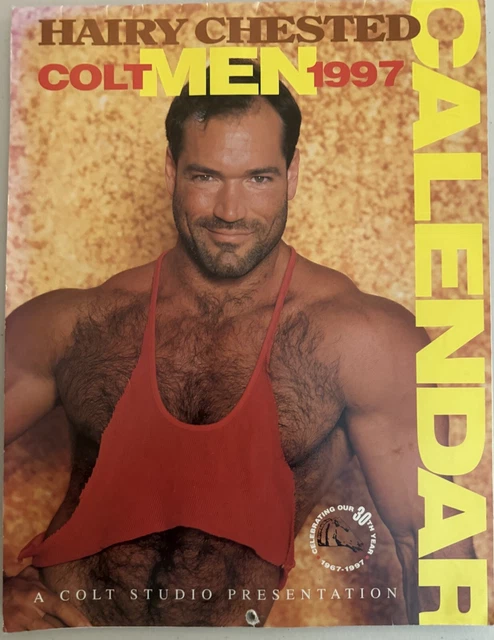 COLT STUDIOS 1997 Hairy Chested Men Calendar Tony Ganz Jim French Carl ...
