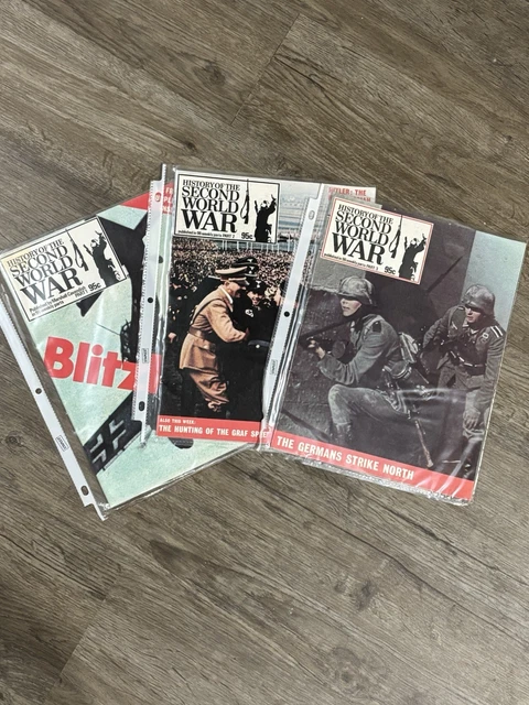 HISTORY OF THE second world war magazine part 1, 2, 3 £3.79 - PicClick UK