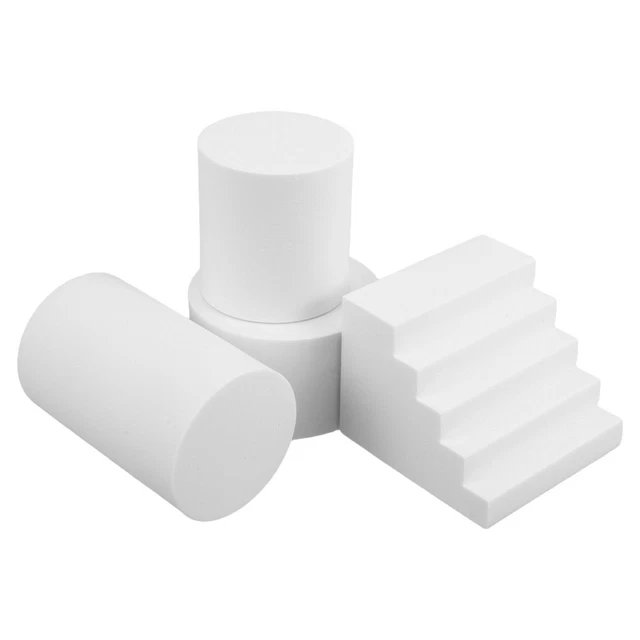 WHITE FOAM RODS Round Polystyrene Discs Floral Garland Craft Circle $41 ...