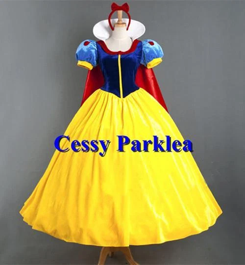 F4-3 GIRLS Deluxe Snow Princess Snow White Cartoon Character Dress Up ...