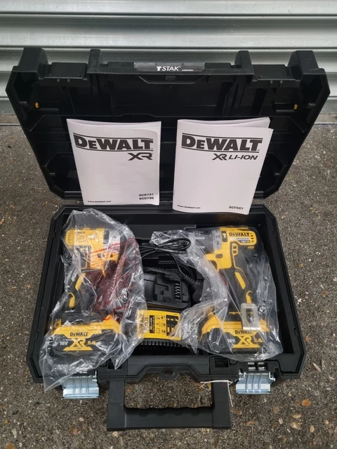 DEWALT DCK266P2T-GB 18V 2 x 5Ah XR Brushless Combi/Impact Kit TSTAK £250.00 - PicClick UK