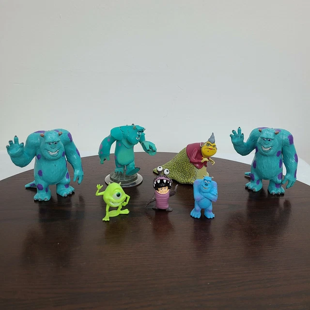 DISNEY PIXAR MONSTERS Inc Action Figures Lot Toy Sulley Mike Boo Roz ...