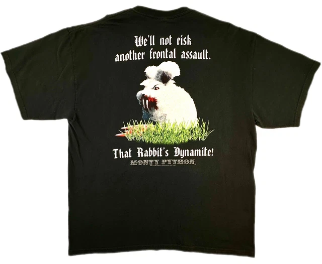 RARE VINTAGE MONTY Python That Rabbit’s Dynamite 2001 Evil Bunny T ...