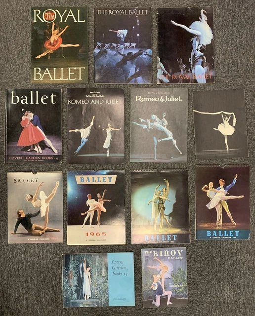 VINTAGE ROYAL BALLET Programmes / Conrad Ballet Calendars (mostly 1960 ...