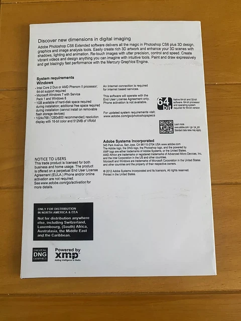 PHOTOSHOP CS6 - The Full Complete Original DVD Version - Windows £69.00 ...