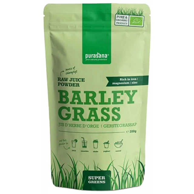 PURASANA ORGANIC BARLEY Grass Juice Powder 200g £30.51 - PicClick UK