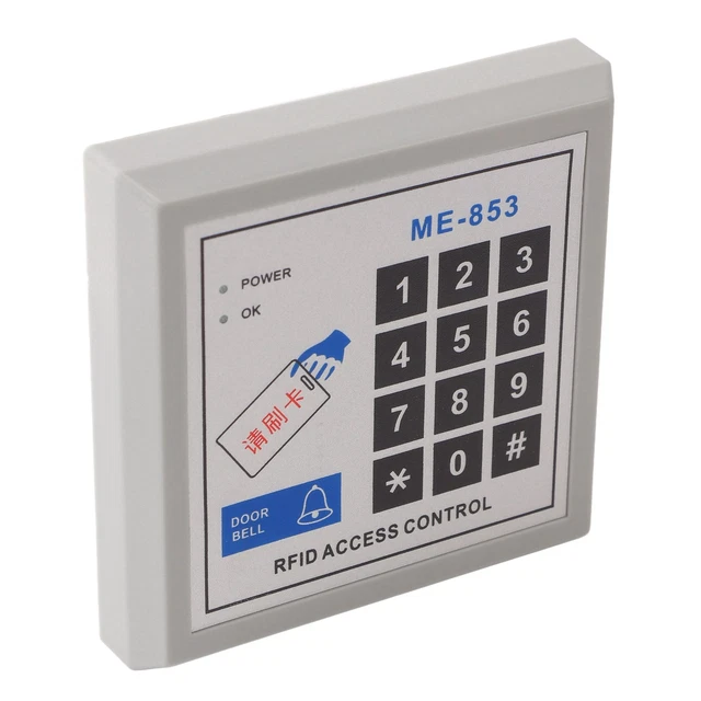 ACCESS CONTROL MACHINE ID Single Door Security Card Passwords Control ...