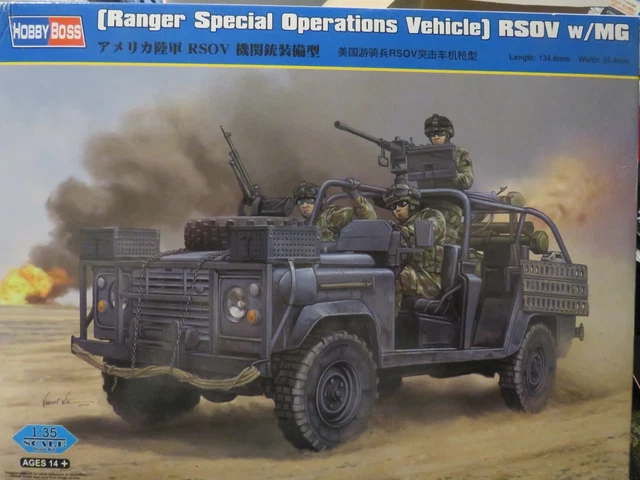 RSOV WITH MG (Ranger Special Operations Vehicle) 1/35 Scale (Hobby Boss ...