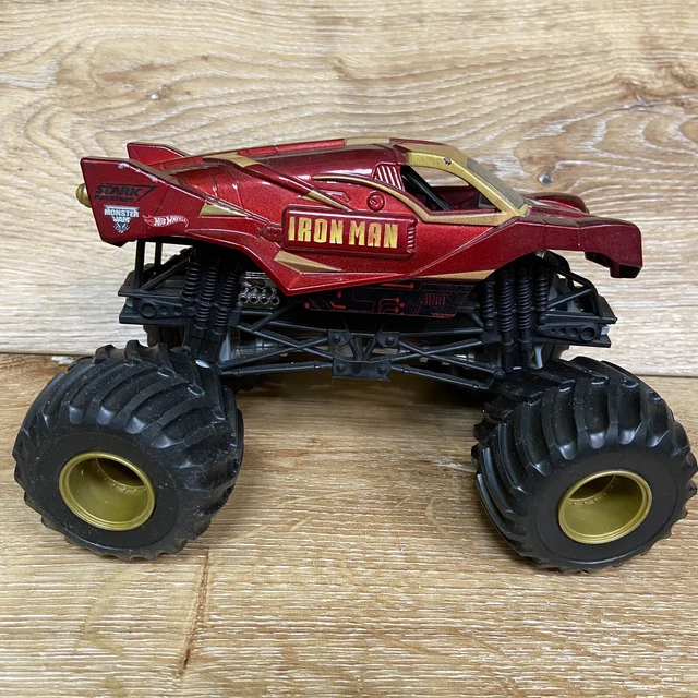 HOT WHEELS MONSTER Jam Iron Man Monster Truck Die Cast Metal Body 1:24 ...