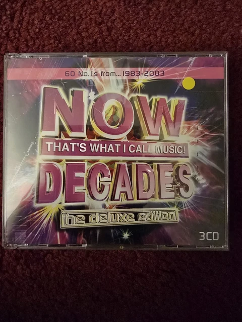 NOW THAT'S WHAT I Call Music Decades - Deluxe Edition-Fatbox 3CD (2003 ...