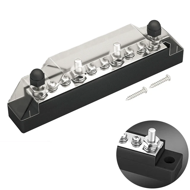 GROUND POWER DISTRIBUTION Terminal Block Battery Busbar Set Max 300V AC ...