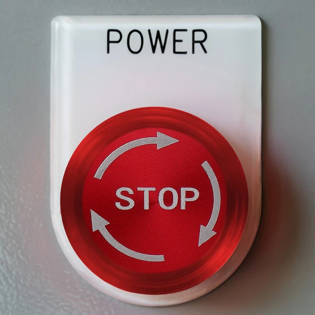 EMERGENCY STOP PUSH Button Switch Emergency Stop Switch Stop Button ...