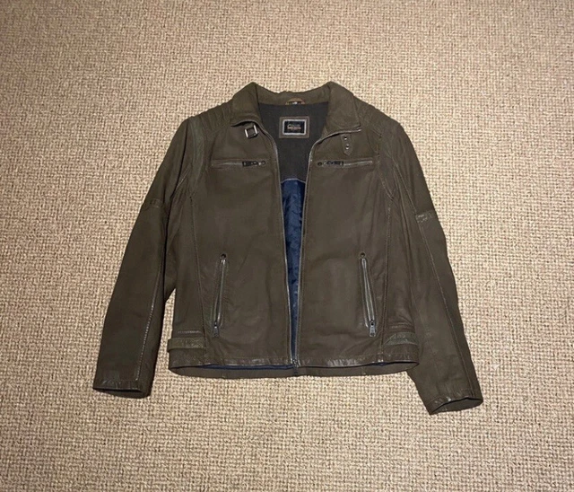 DNR LEATHER JACKET Mens L £39.16 - PicClick UK