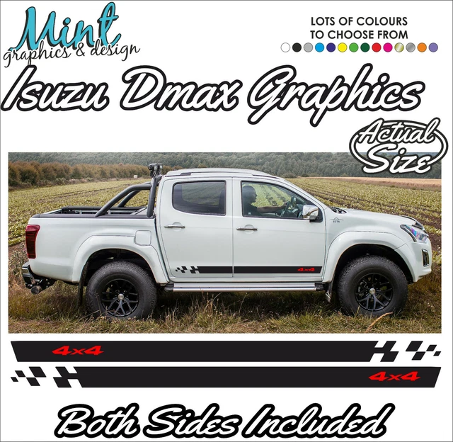 ISUZU DMAX TRUCK 4x4 Side Stripes Decals Stickers Van Graphics FREE P&P ...