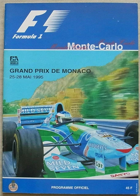 MONACO GRAND PRIX FORMULA ONE F1 1995 MONTE CARLO Programma Ufficiale ...