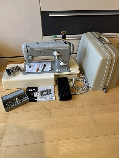 PFAFF 260 NÄHMASCHINE mit Zubehör im Koffer - NUR ABHOLUNG EUR 248,94 - PicClick DE