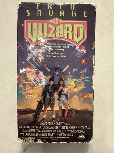 THE WIZARD VHS Tape Nintendo Movie Fred Savage 1989 Video Game Arcade ...