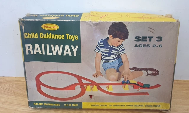 VINTAGE METTOY PLAYCRAFT PLASTIC TRAINS RAILWAY TRACK SET Made in Great ...