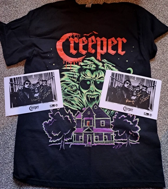 CREEPER - DAYS Of Night 2024 Tour T Shirt (M) & 2 Cards Signed by 4 ...