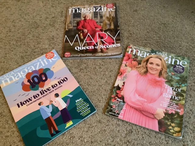 THREE BACK COPIES Of The Saga Magazine - August 24, April 25 And ...