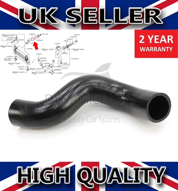 INTERCOOLER TURBO HOSE PIPE FOR NISSAN NAVARA D40 PATHFINDER 2.5 DCi ...